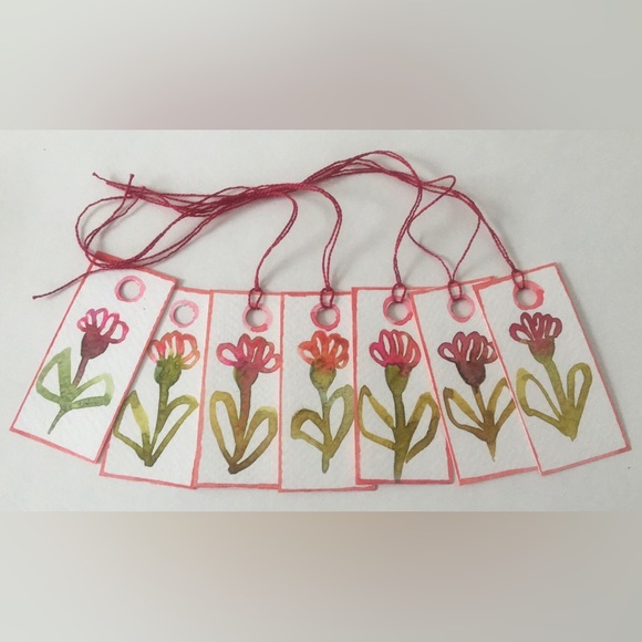 Hand Crafted | Art | Handpainted Watercolor Gift Tags | Poshmark
